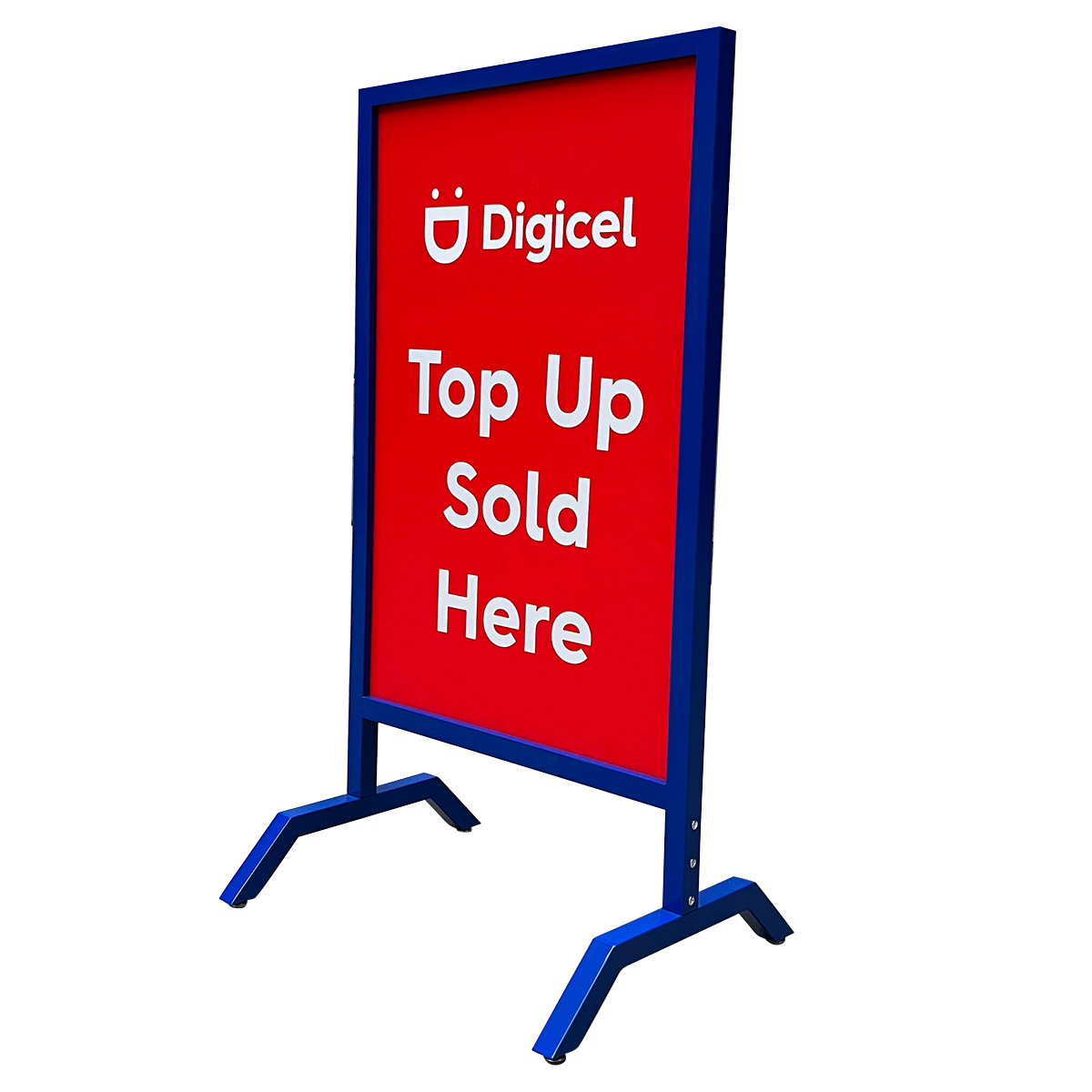 Portable Double Sided Reflective Free Standing Metal Curb Signs - Buy ...
