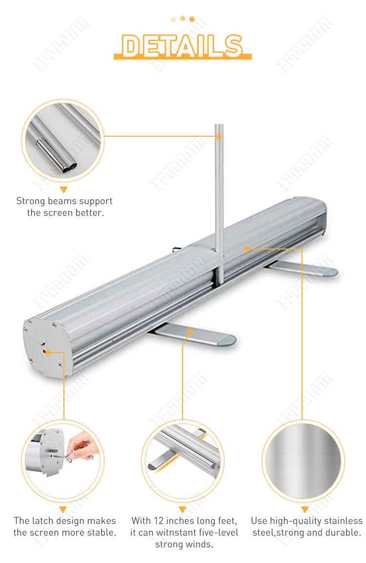 Custom Design Mini Desktop Roll Up Retractable Banner A4 A3 Display ...
