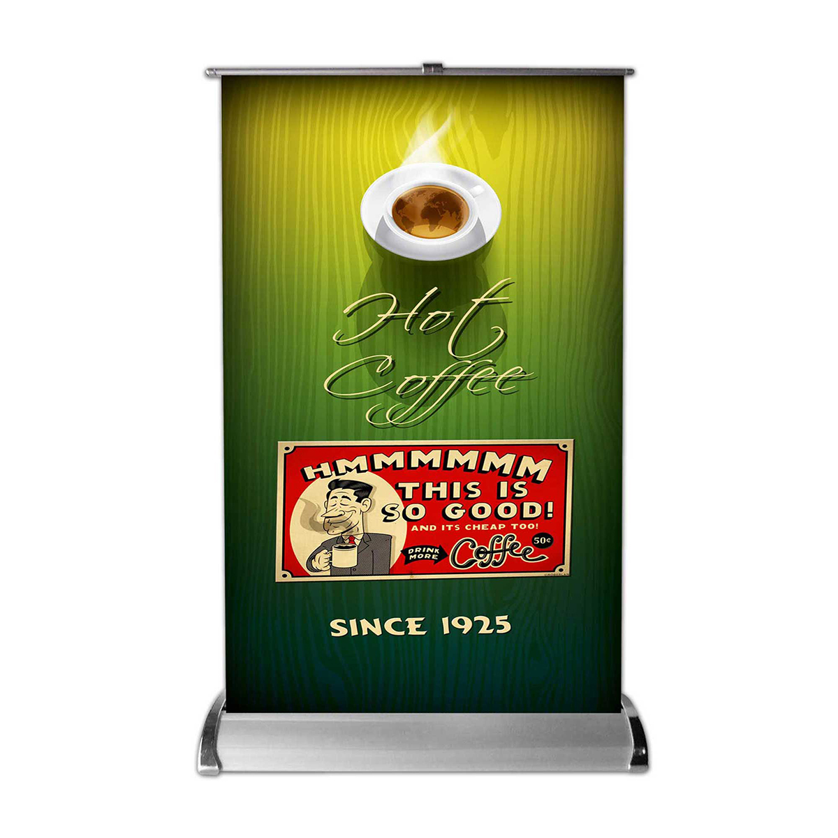 Custom Design Mini Desktop Roll Up Retractable Banner A4 A3 Display ...